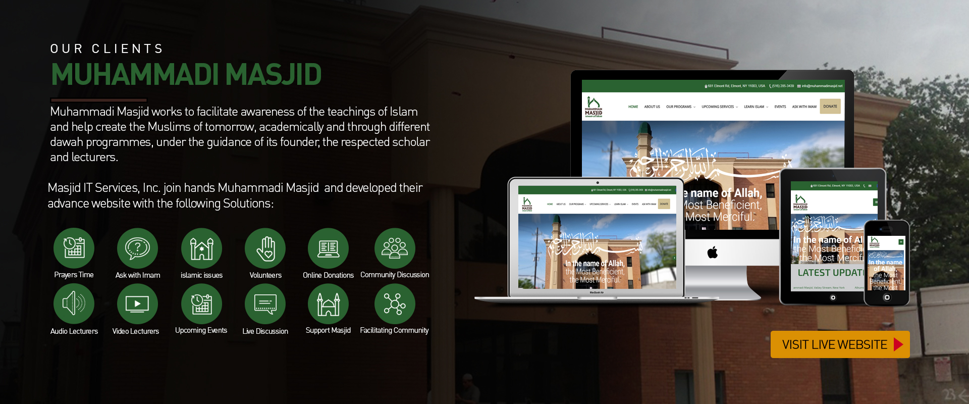 Masjid Services – Easy Website Management